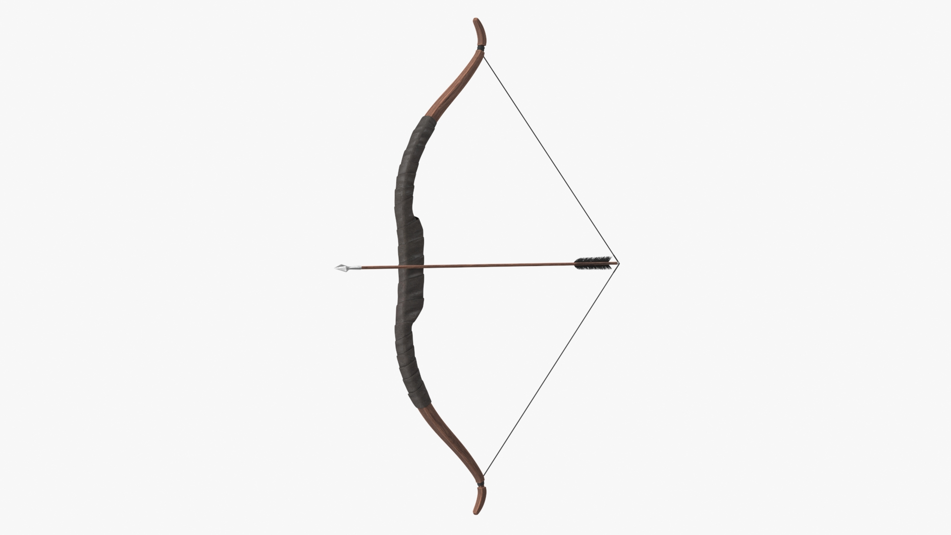 3D Traditional Bow Rigged For Maya - TurboSquid 2513596