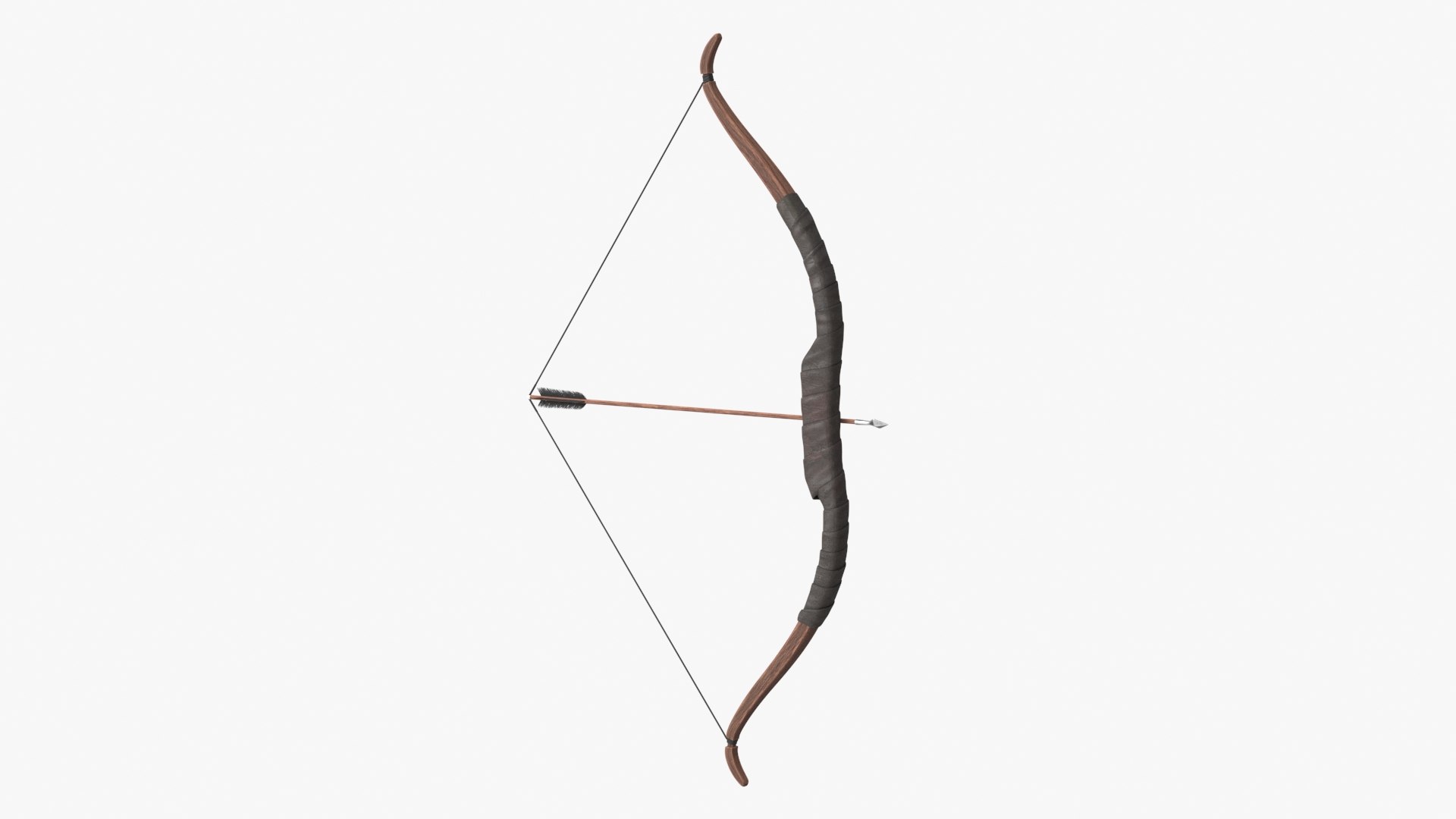 3D Traditional Bow Rigged For Maya - TurboSquid 2513596