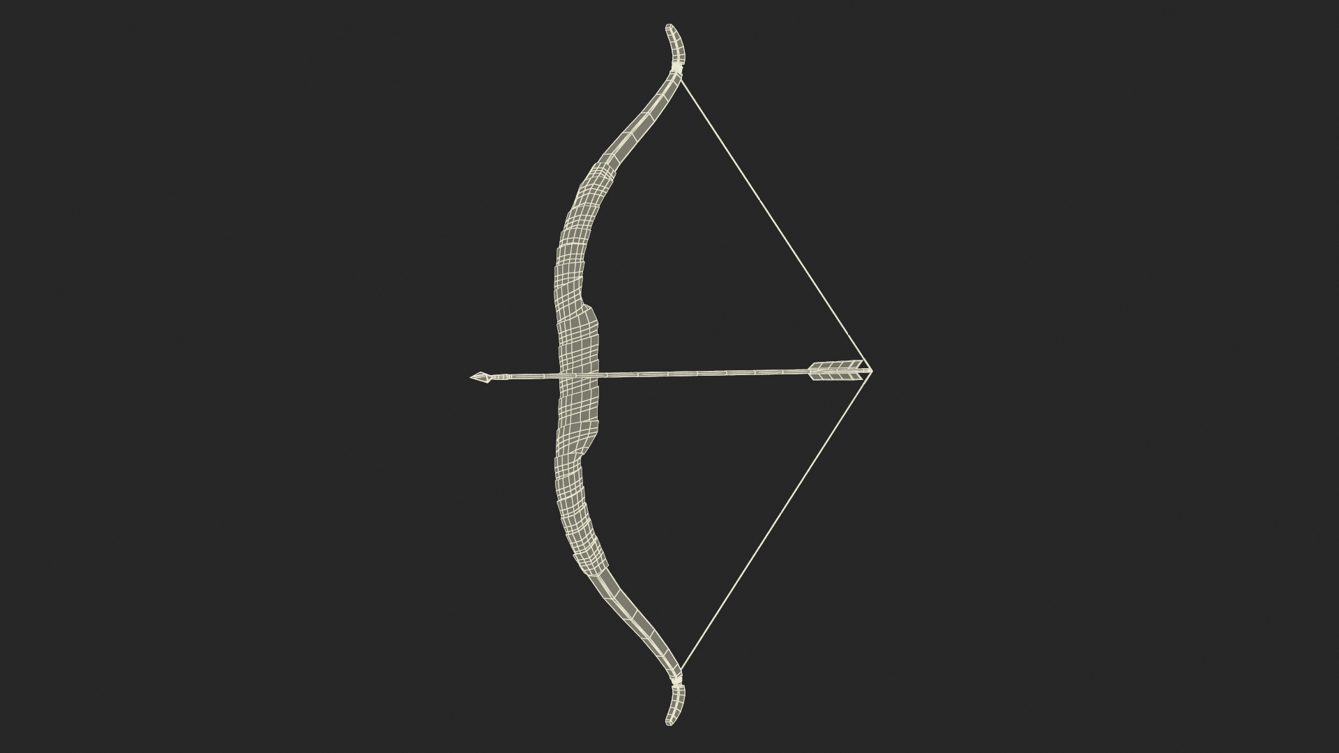 3D Traditional Bow Rigged For Maya - TurboSquid 2513596