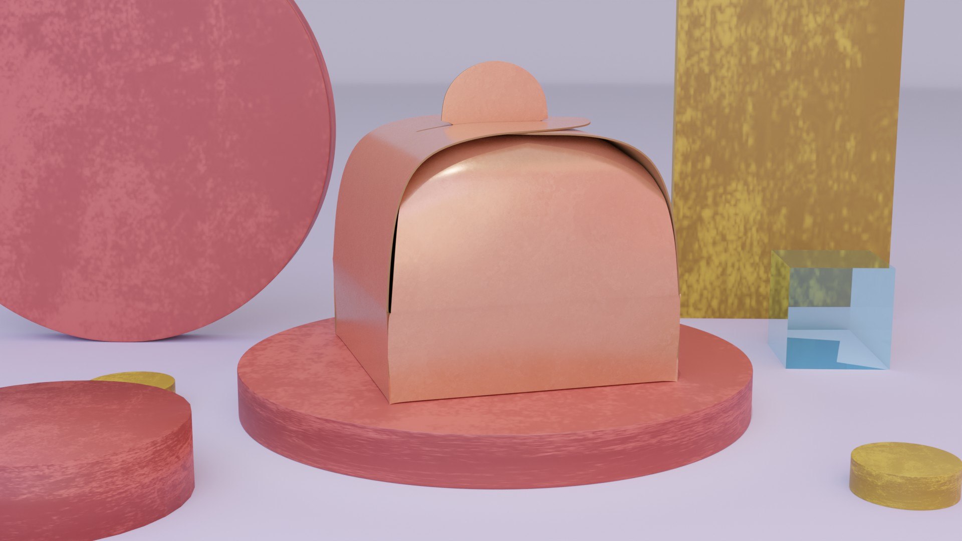 Empty Packages Cake Box 3D Model - TurboSquid 2032454