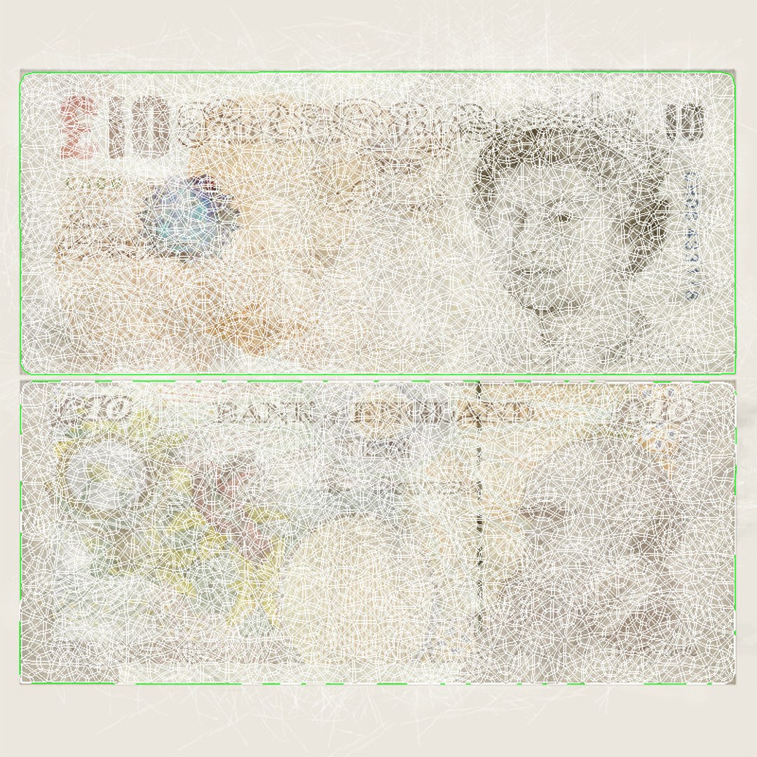 10 Pound Note Crumpled Max