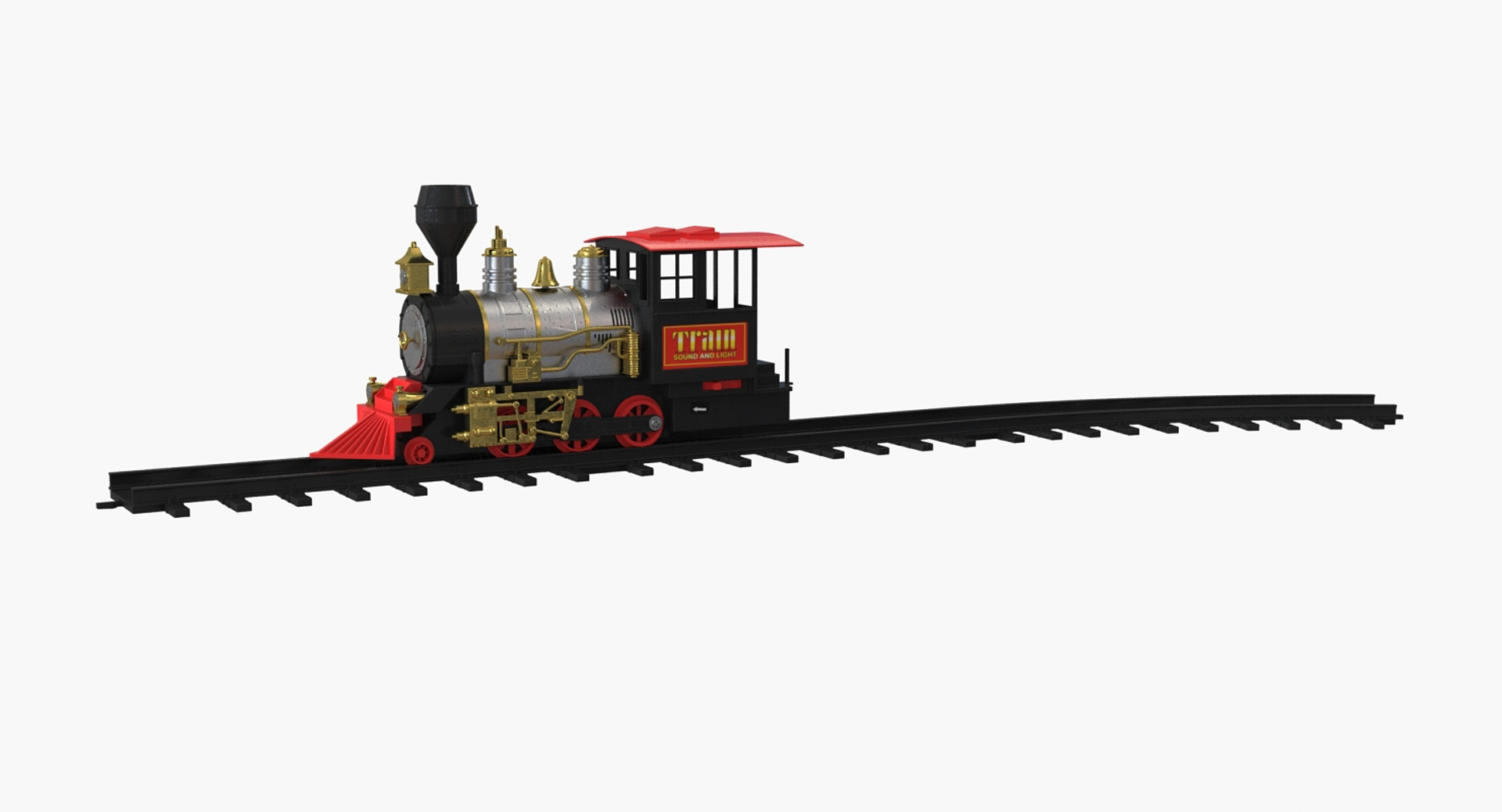 Toy Train Locomotive Rails 3D - TurboSquid 1338224