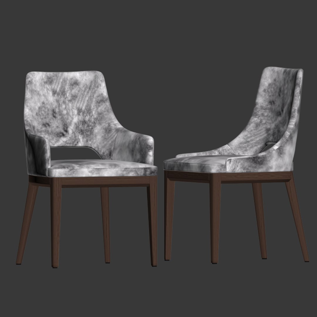 3D Grace Dining Chairs Set - TurboSquid 1551577