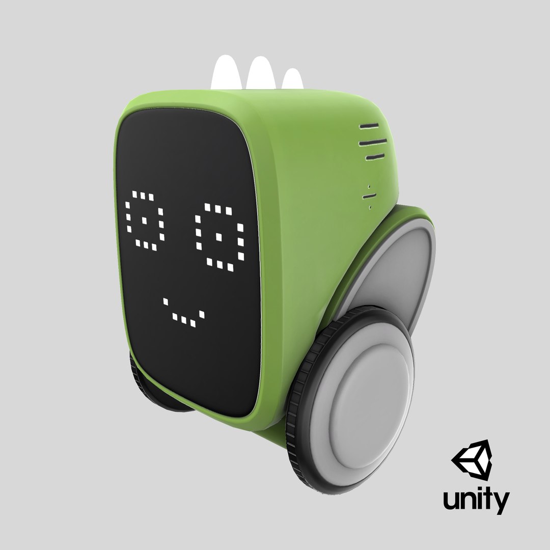 Green Small Cute Robot Toy 3D Model - TurboSquid 2133867