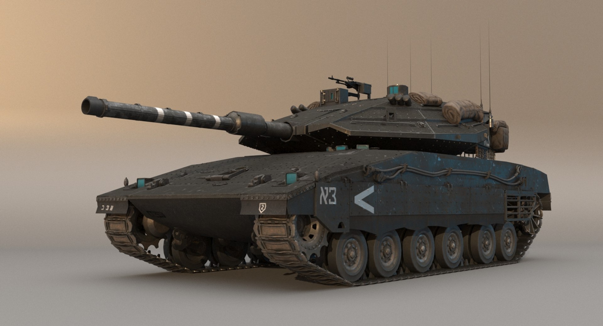 3D Model Merkava Iv - TurboSquid 1388913