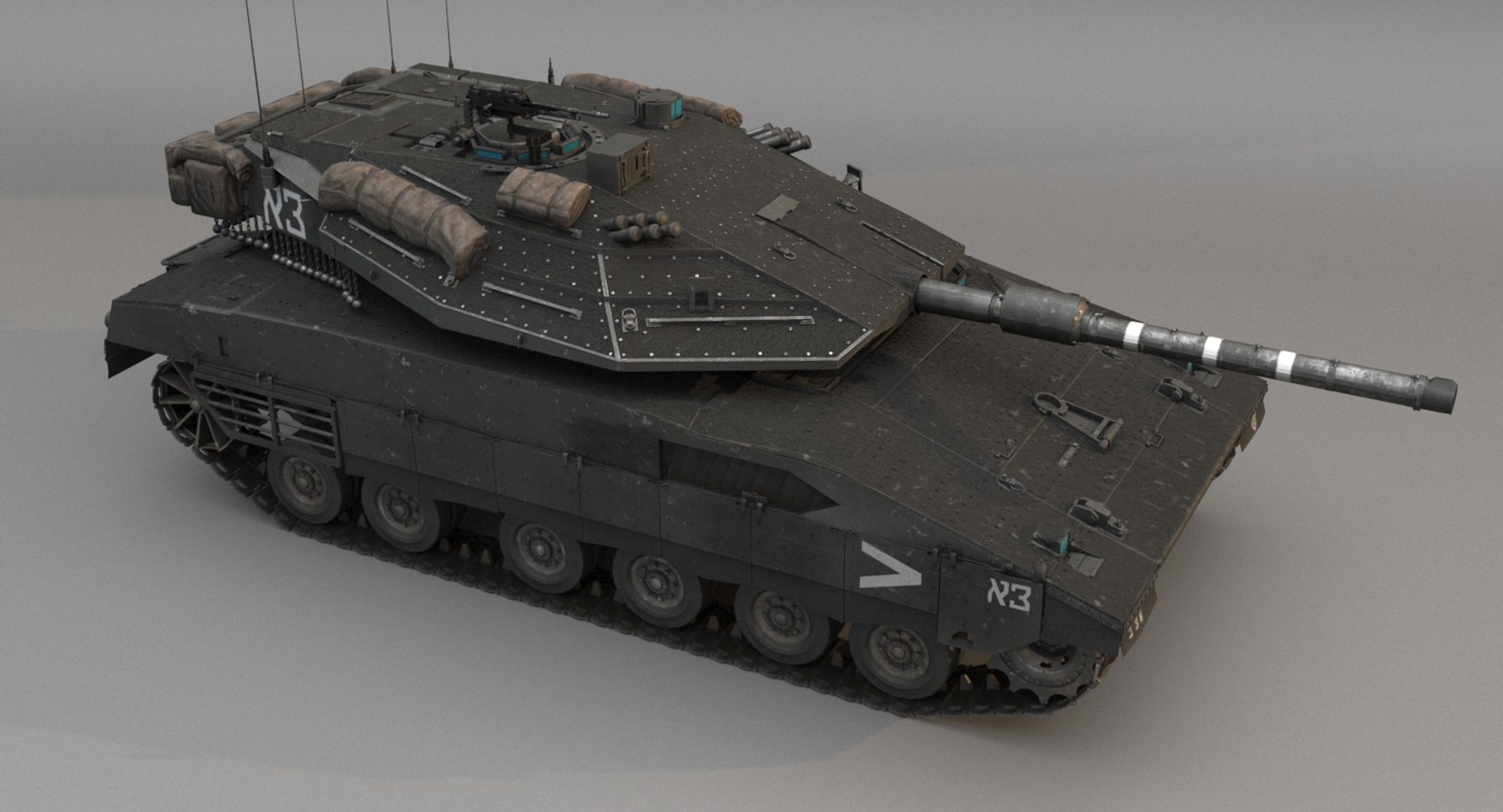 3D Model Merkava Iv - TurboSquid 1388913