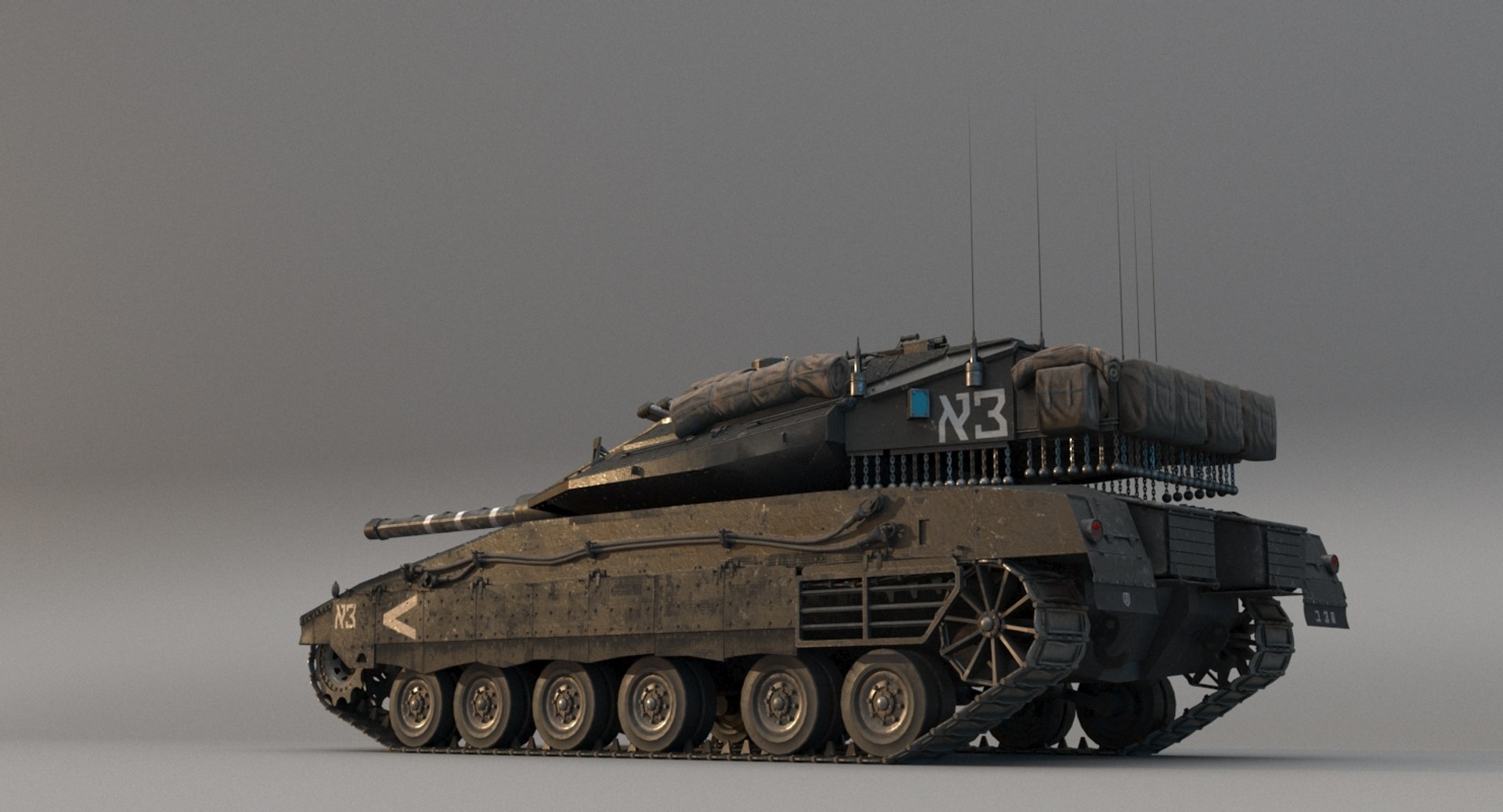 3D Model Merkava Iv - TurboSquid 1388913