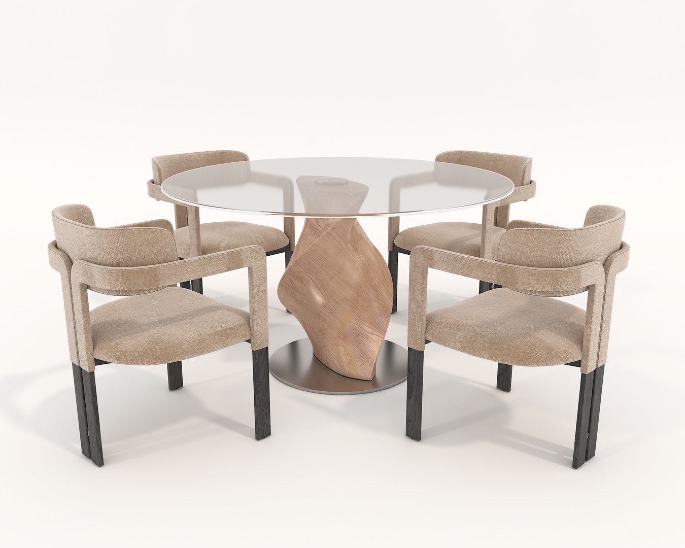 3D Contemporary Design Table and Chair Set 16 - TurboSquid 1834143