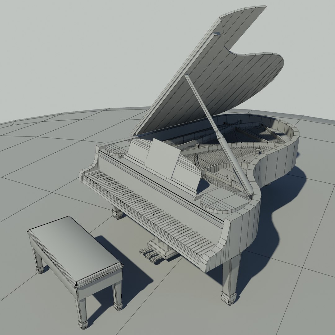 Piano Instrument Keyboard 3d Model
