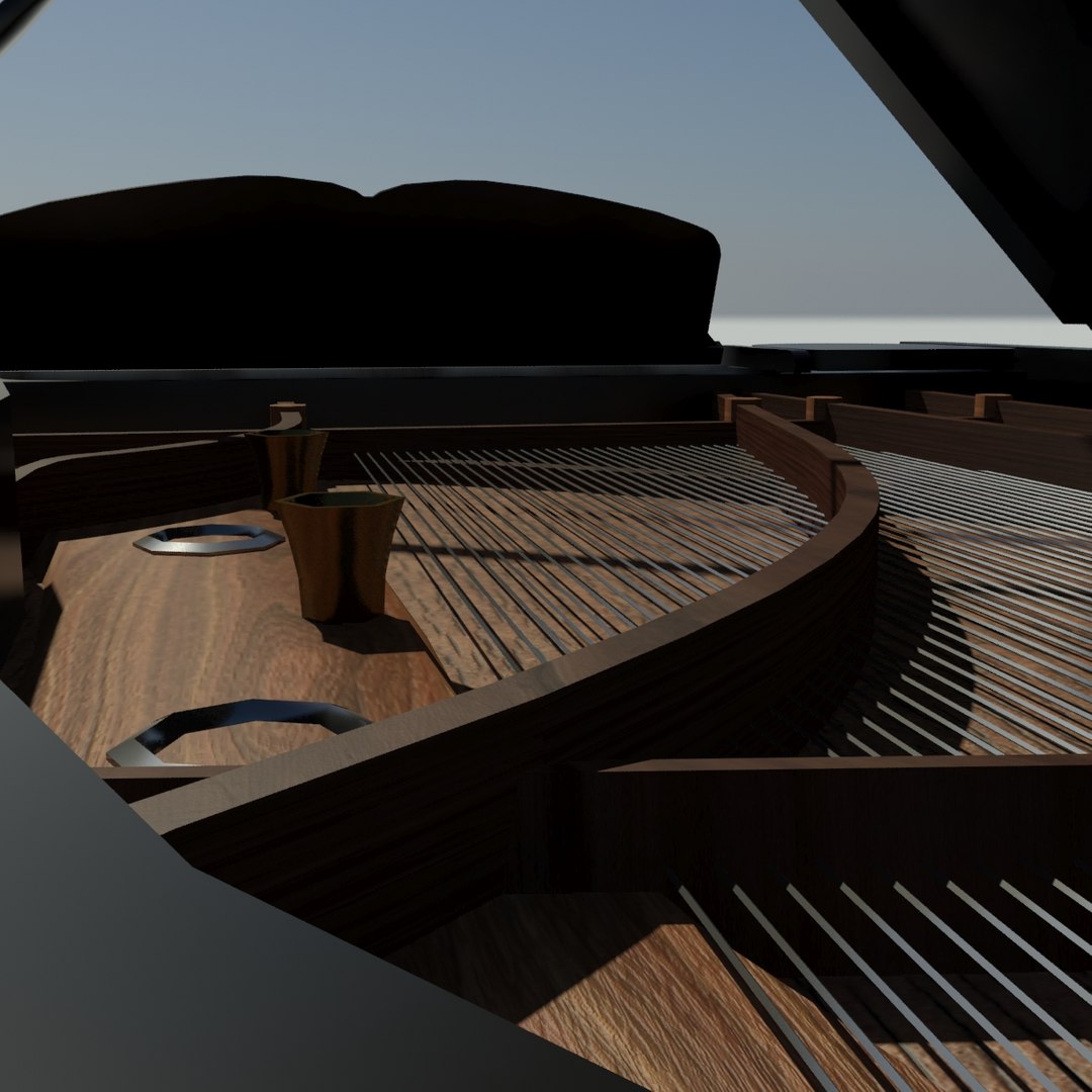 Piano Instrument Keyboard 3d Model
