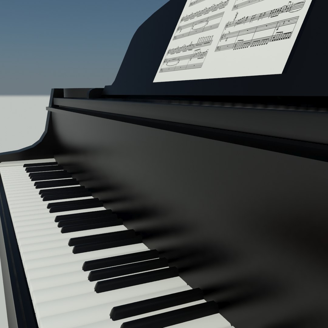 Piano Instrument Keyboard 3d Model
