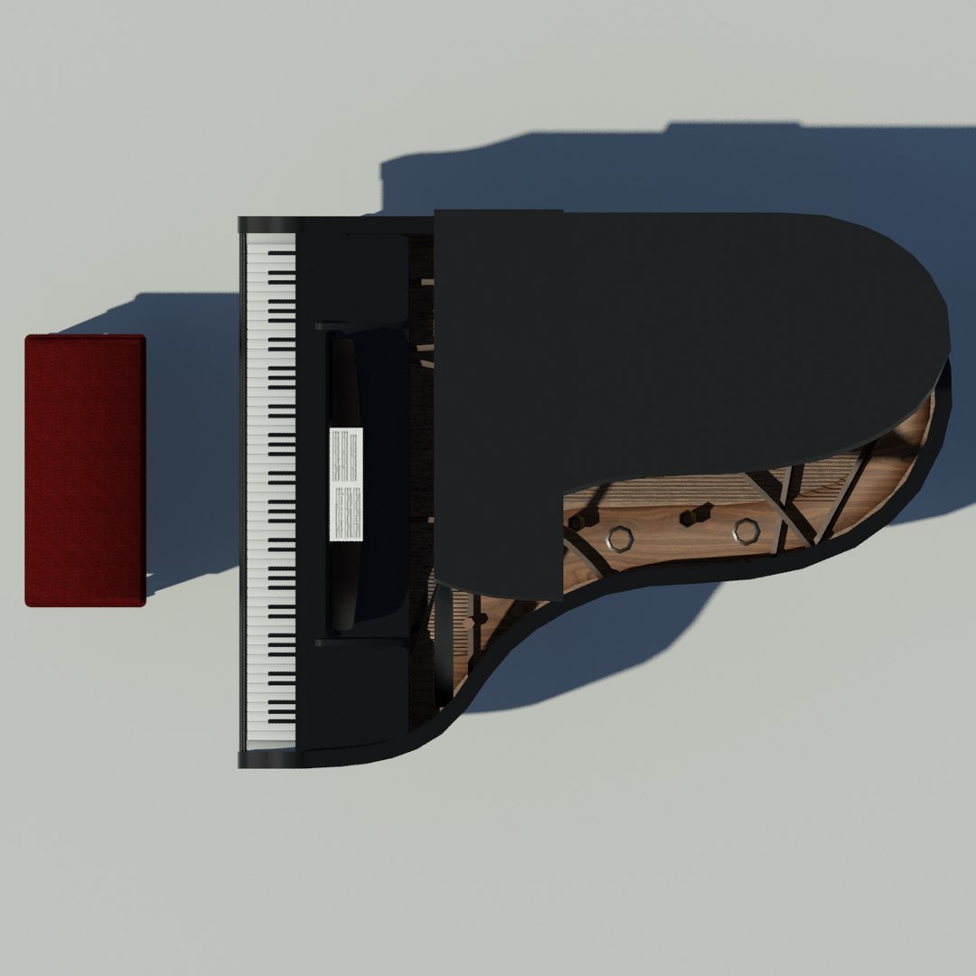 Piano Instrument Keyboard 3d Model