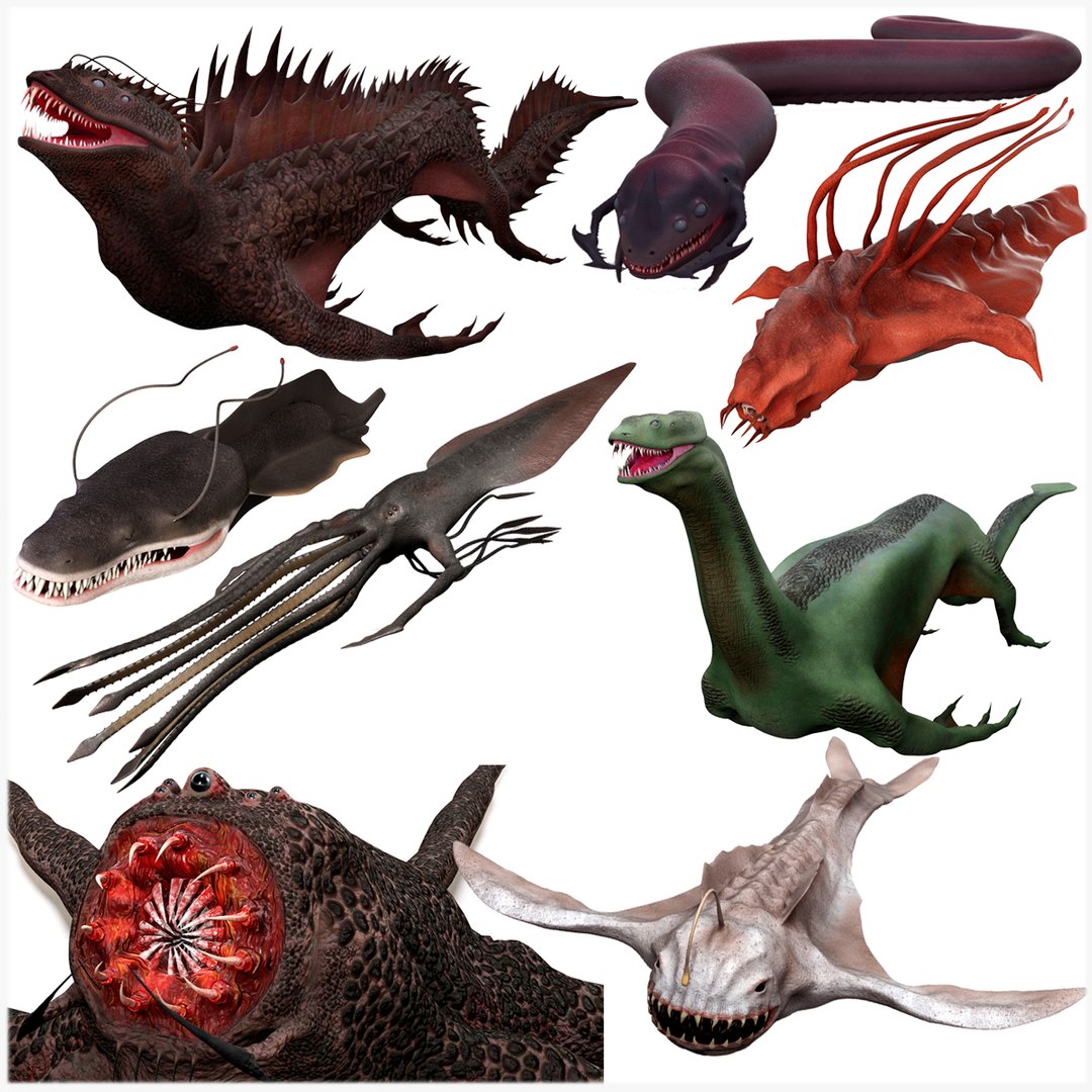3D Sea Monsters Collection 02 Model - TurboSquid 1987355