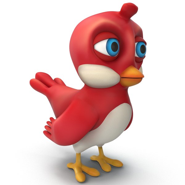 3d cartoon bird