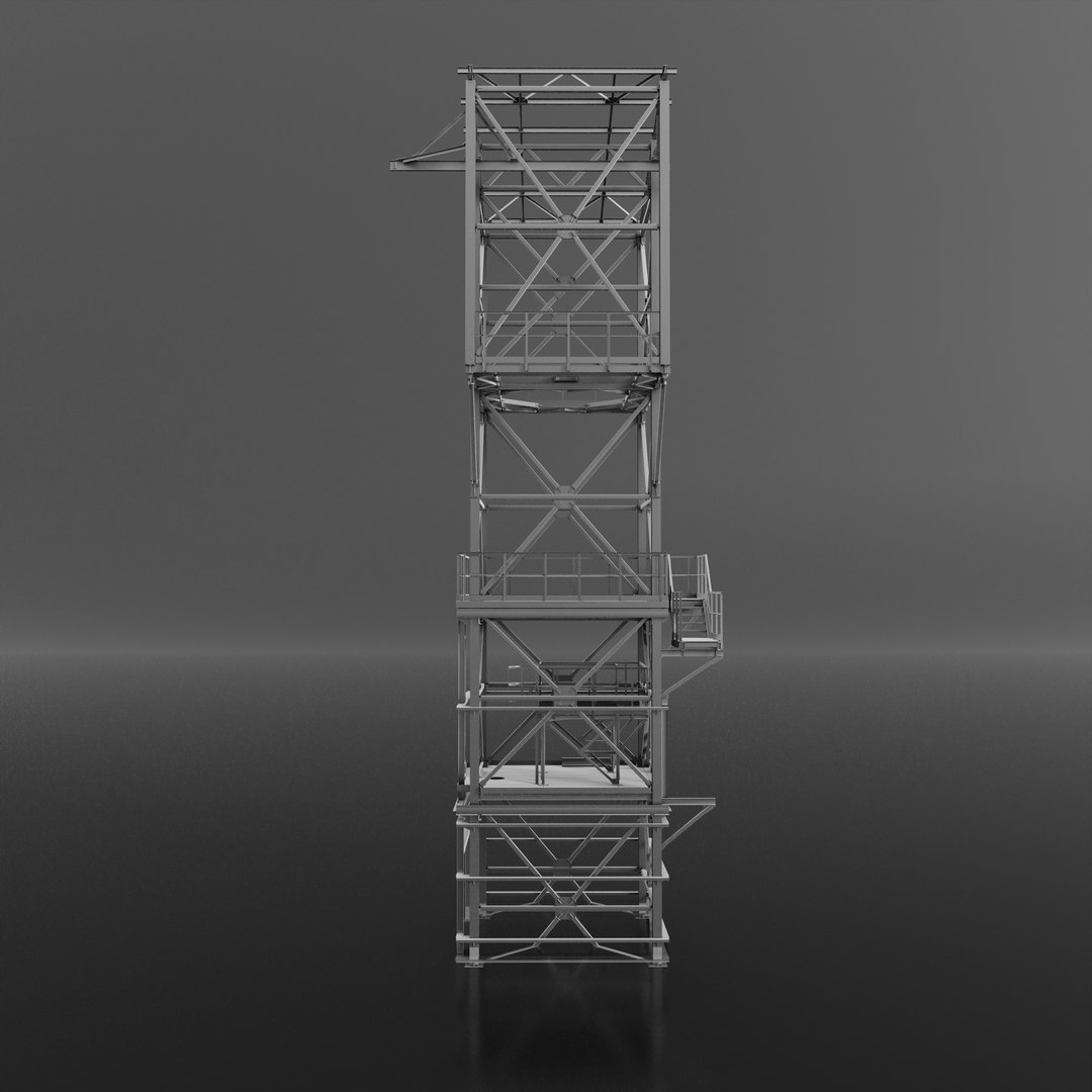 Metal Tower Model - TurboSquid 2245802