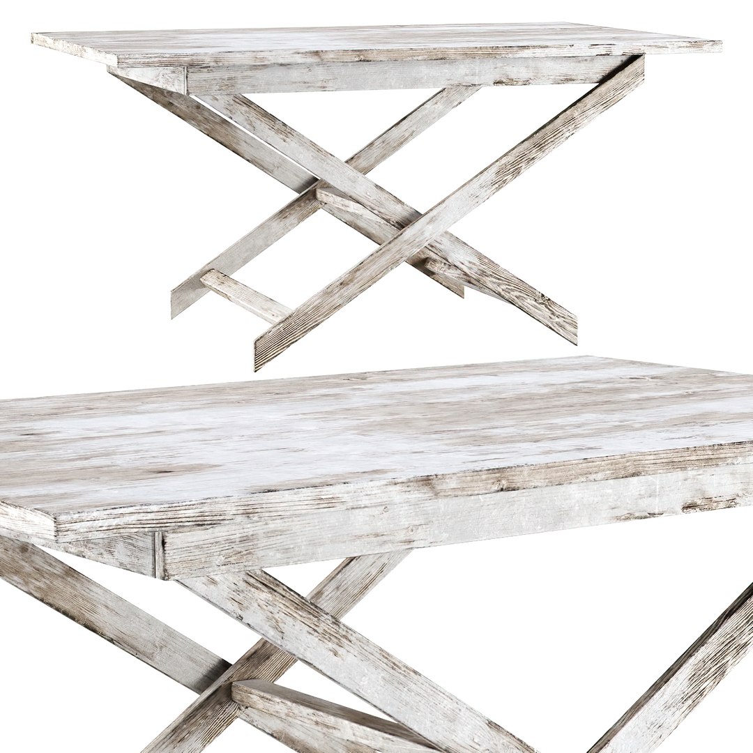 Eric Wooden Dining Table V2 3D - TurboSquid 1998058