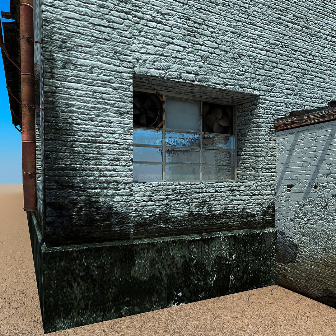 3d destroyed house 10 model