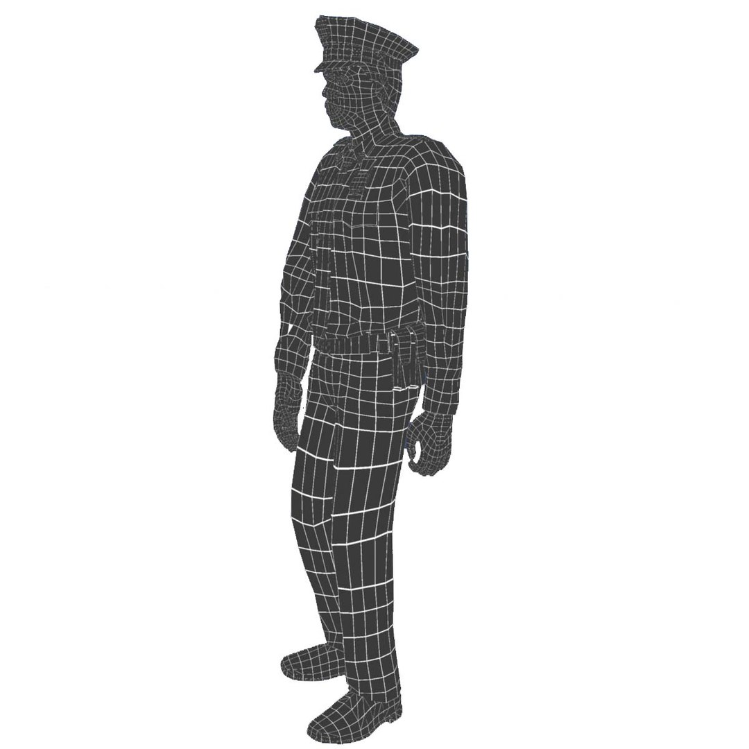 3d Police Animation Model