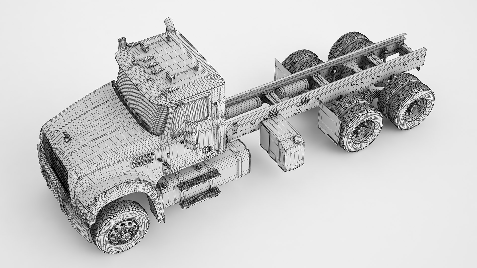 Mack 2021 Granite MHD Chassis 02 3D model - TurboSquid 1808061