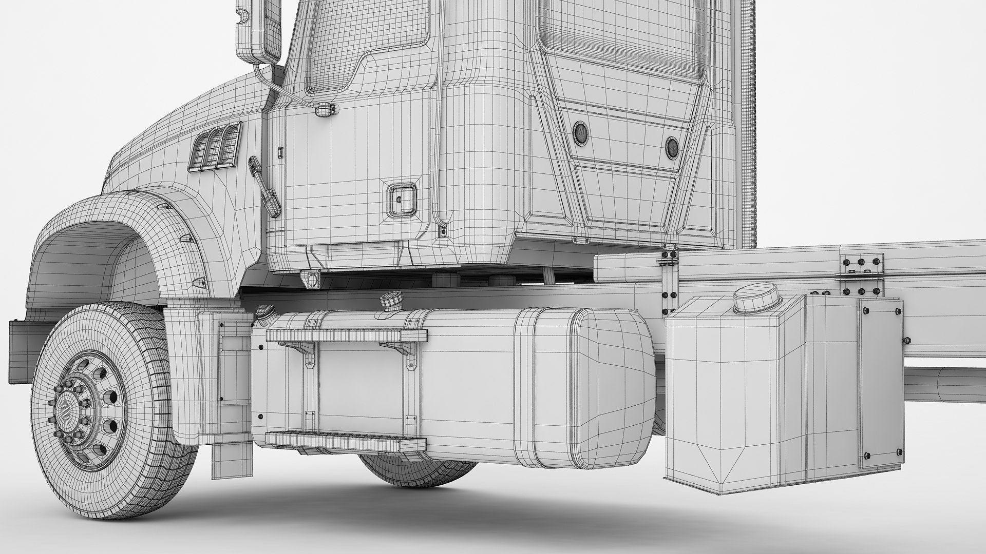 Mack 2021 Granite MHD Chassis 02 3D model - TurboSquid 1808061