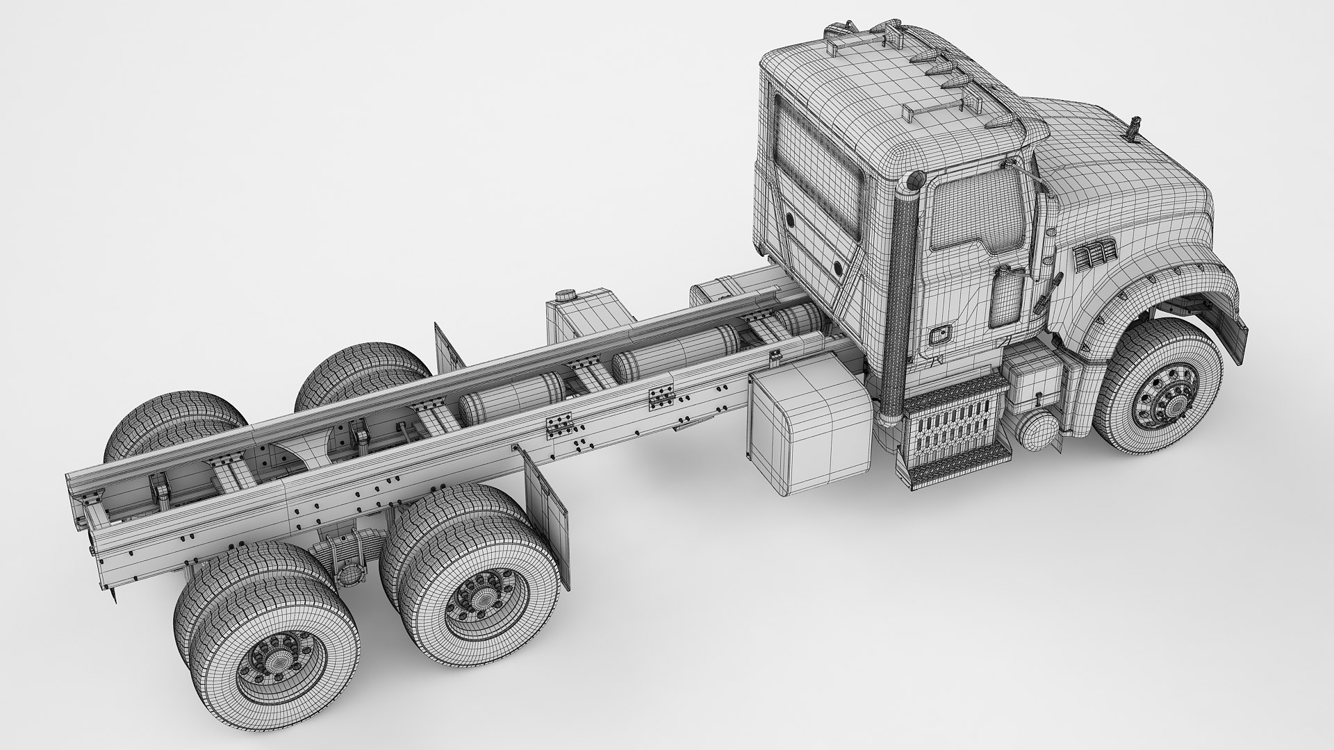 Mack 2021 Granite MHD Chassis 02 3D model - TurboSquid 1808061