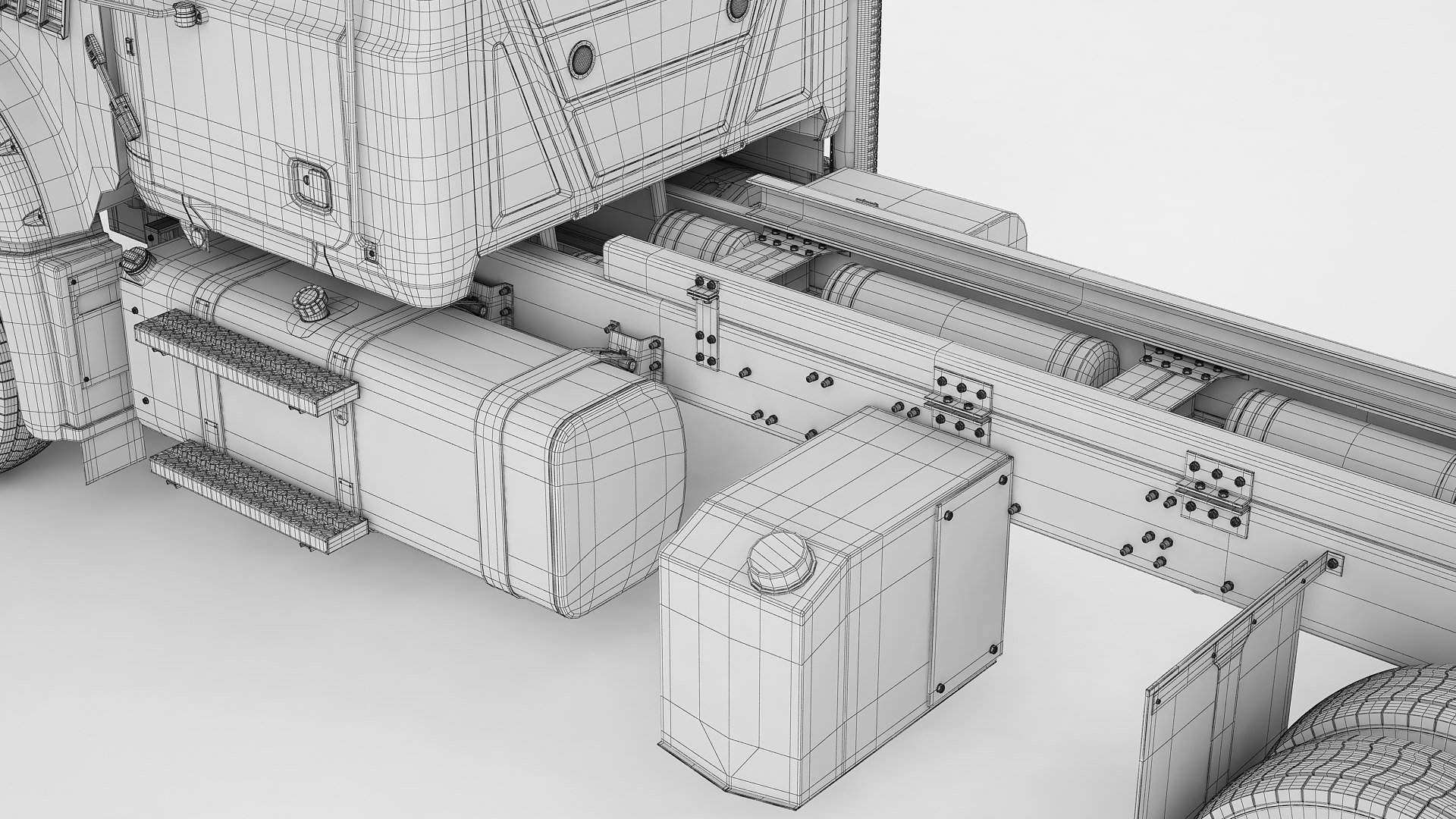 Mack 2021 Granite MHD Chassis 02 3D model - TurboSquid 1808061