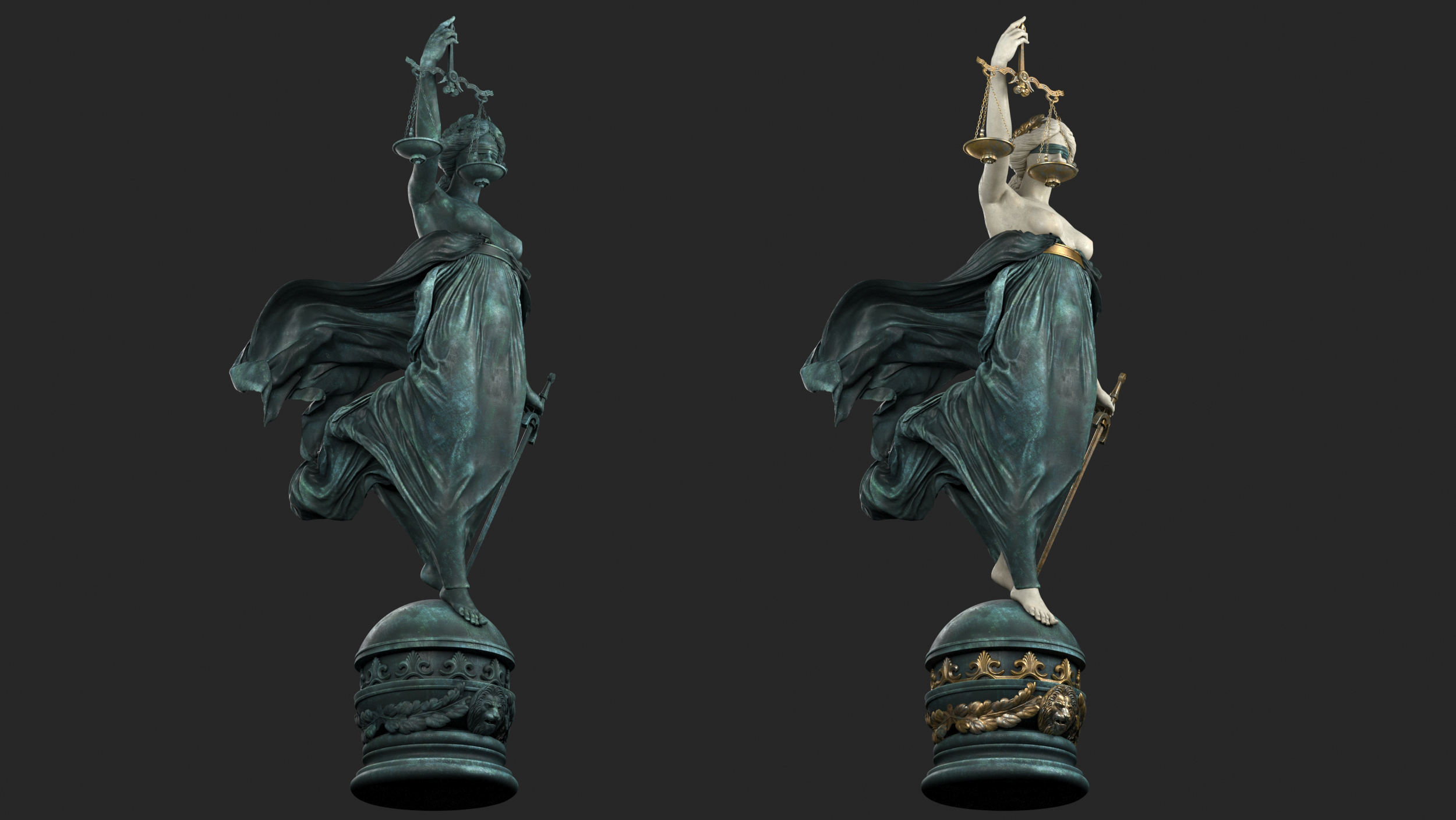 Lady justice 3D model - TurboSquid 1438871
