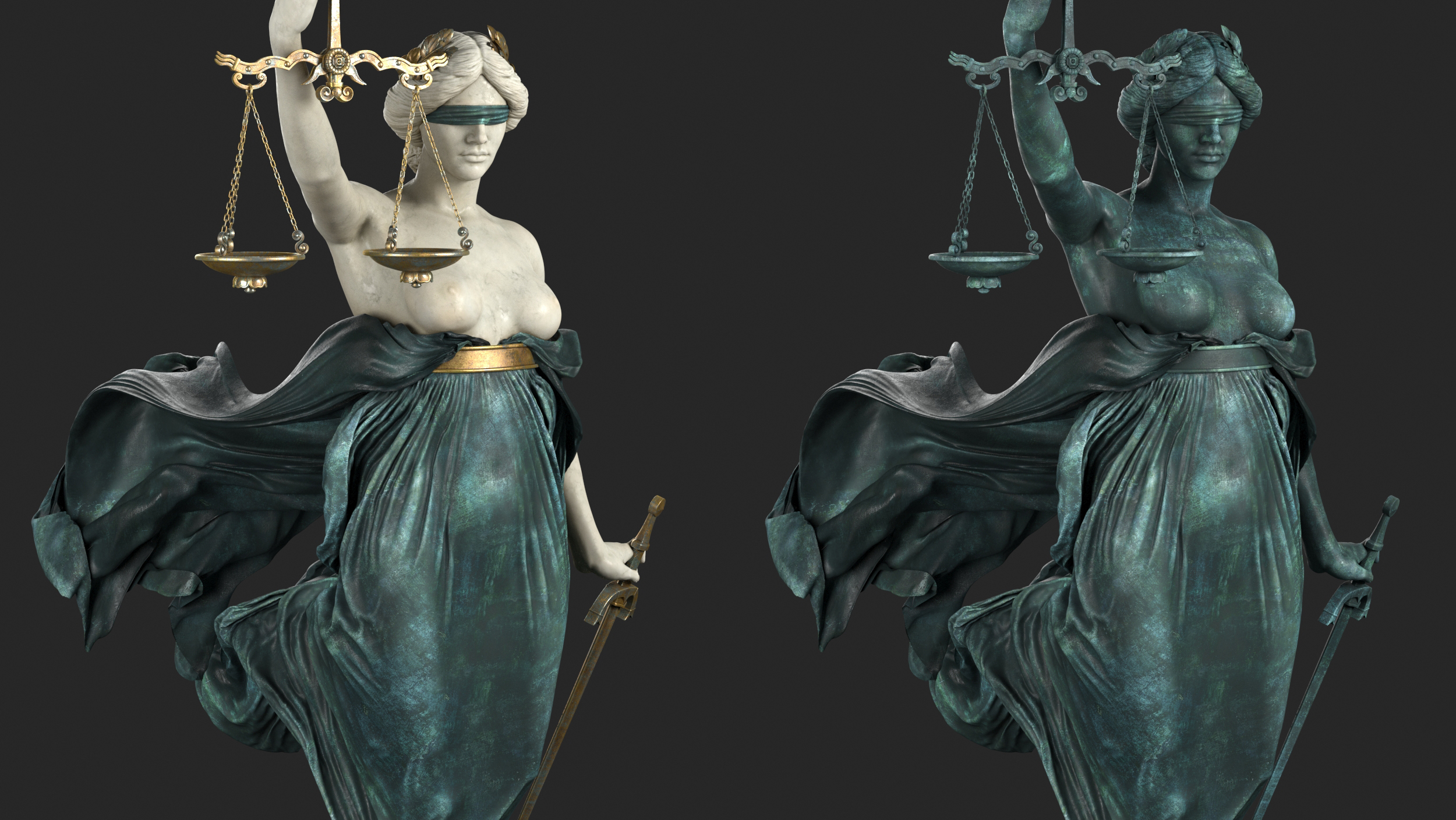 Lady justice 3D model - TurboSquid 1438871