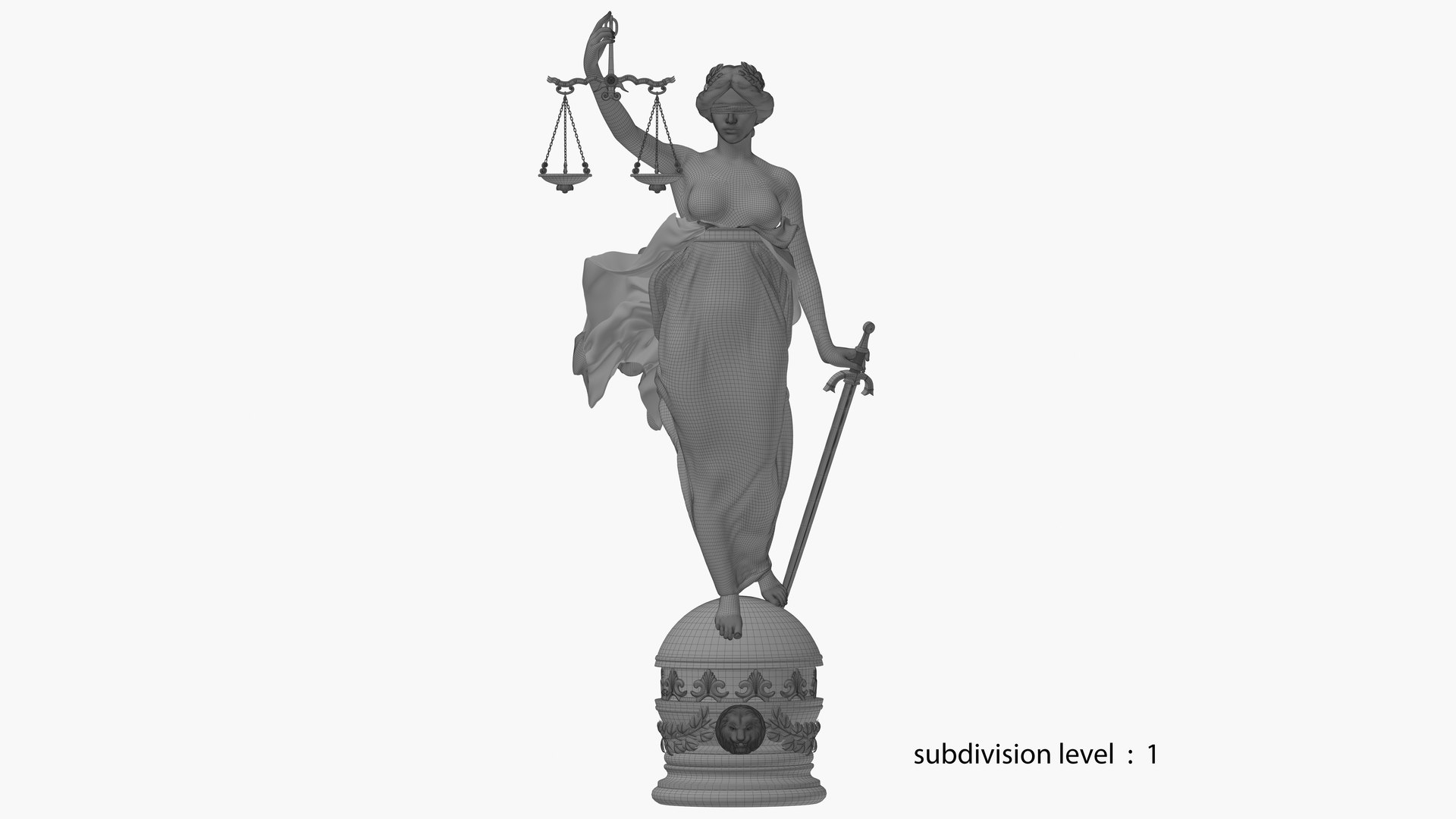 Lady Justice 3D Model - TurboSquid 1438871
