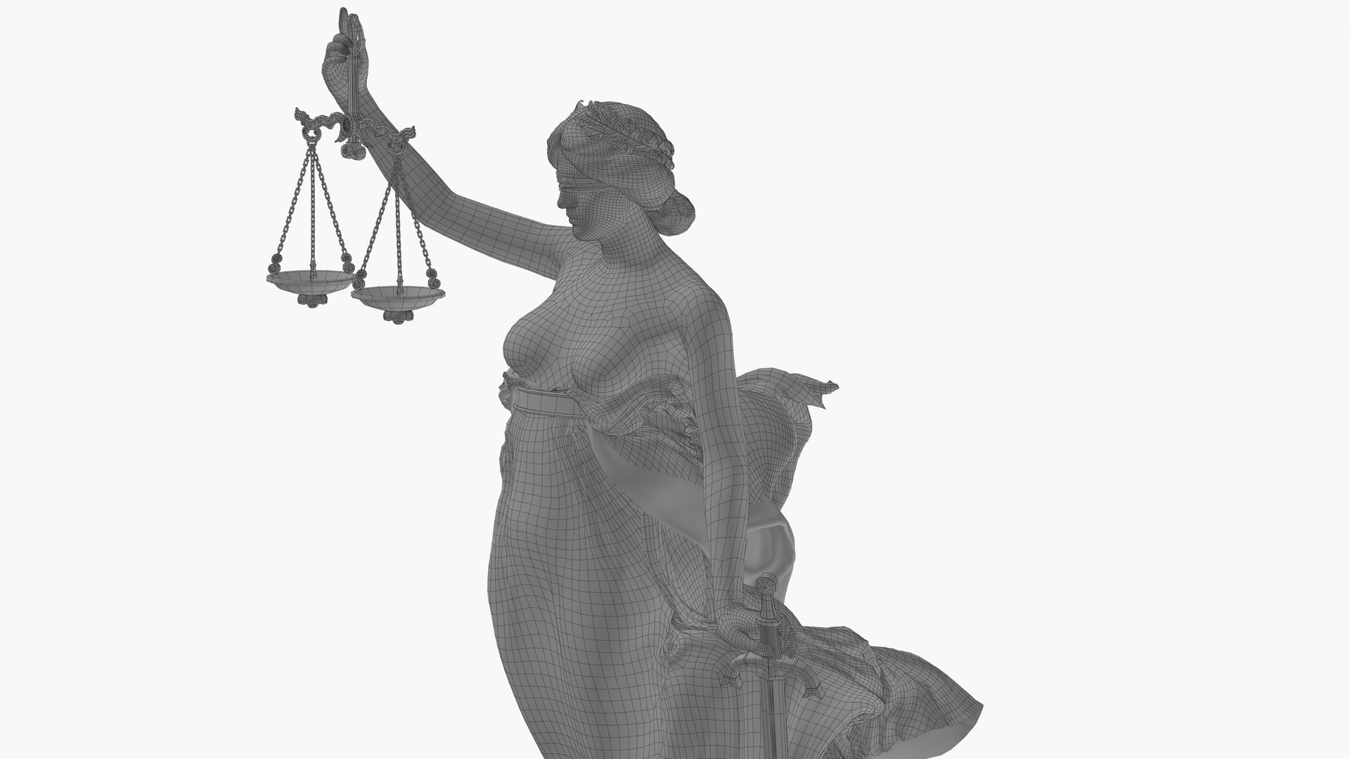 Lady Justice 3D Model - TurboSquid 1438871