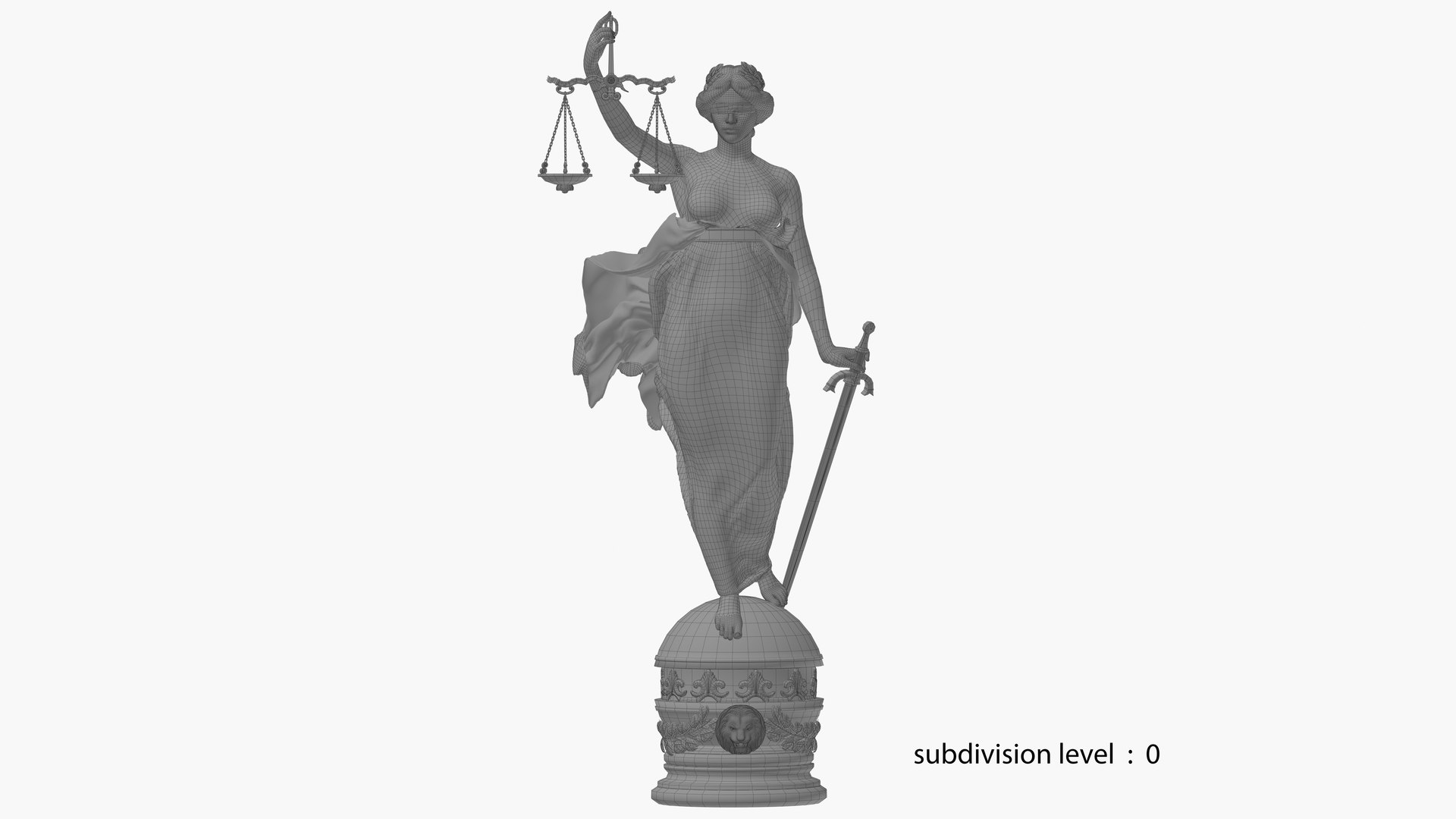 Lady Justice 3D Model - TurboSquid 1438871
