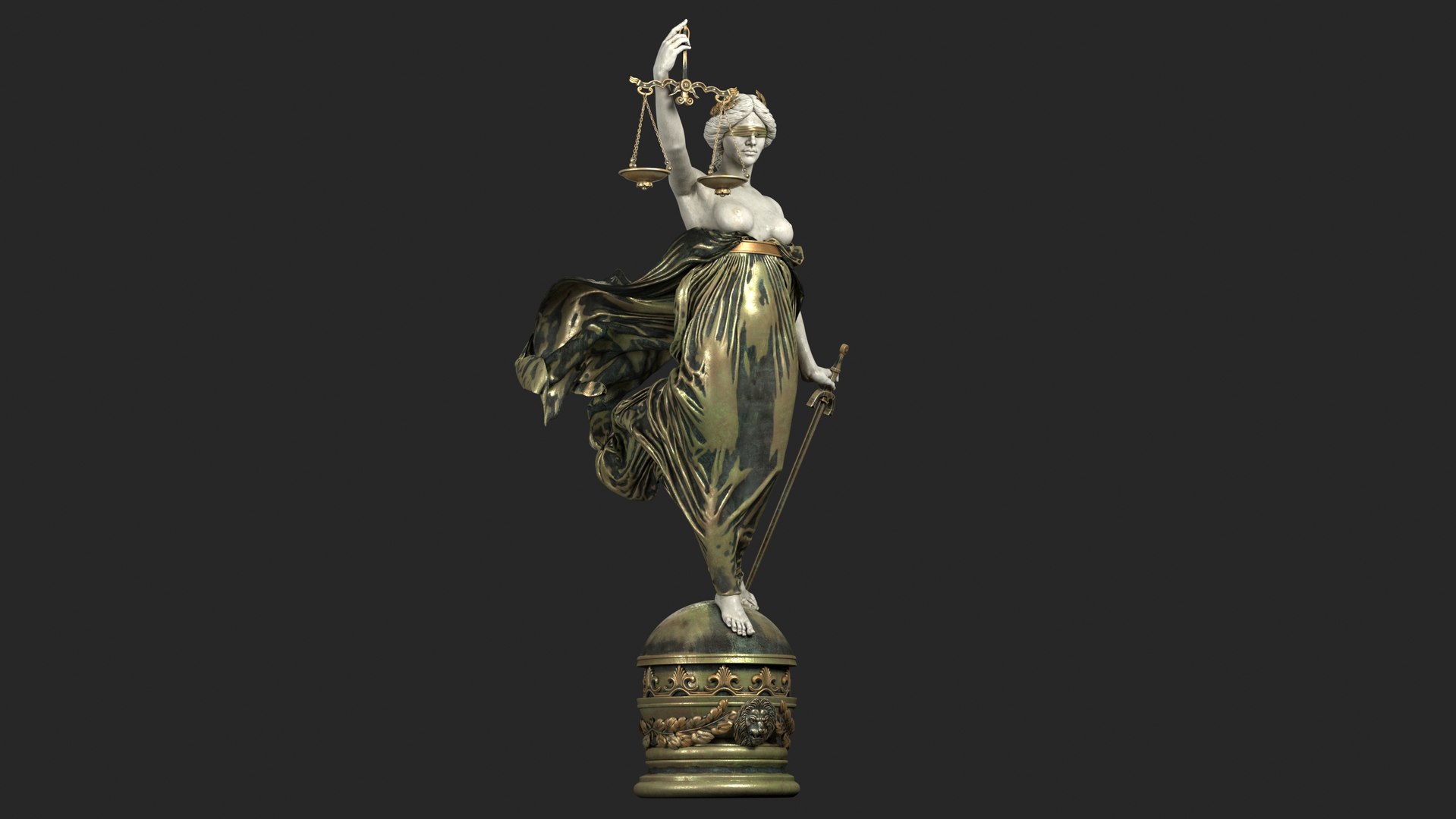 Lady Justice 3D Model - TurboSquid 1438871