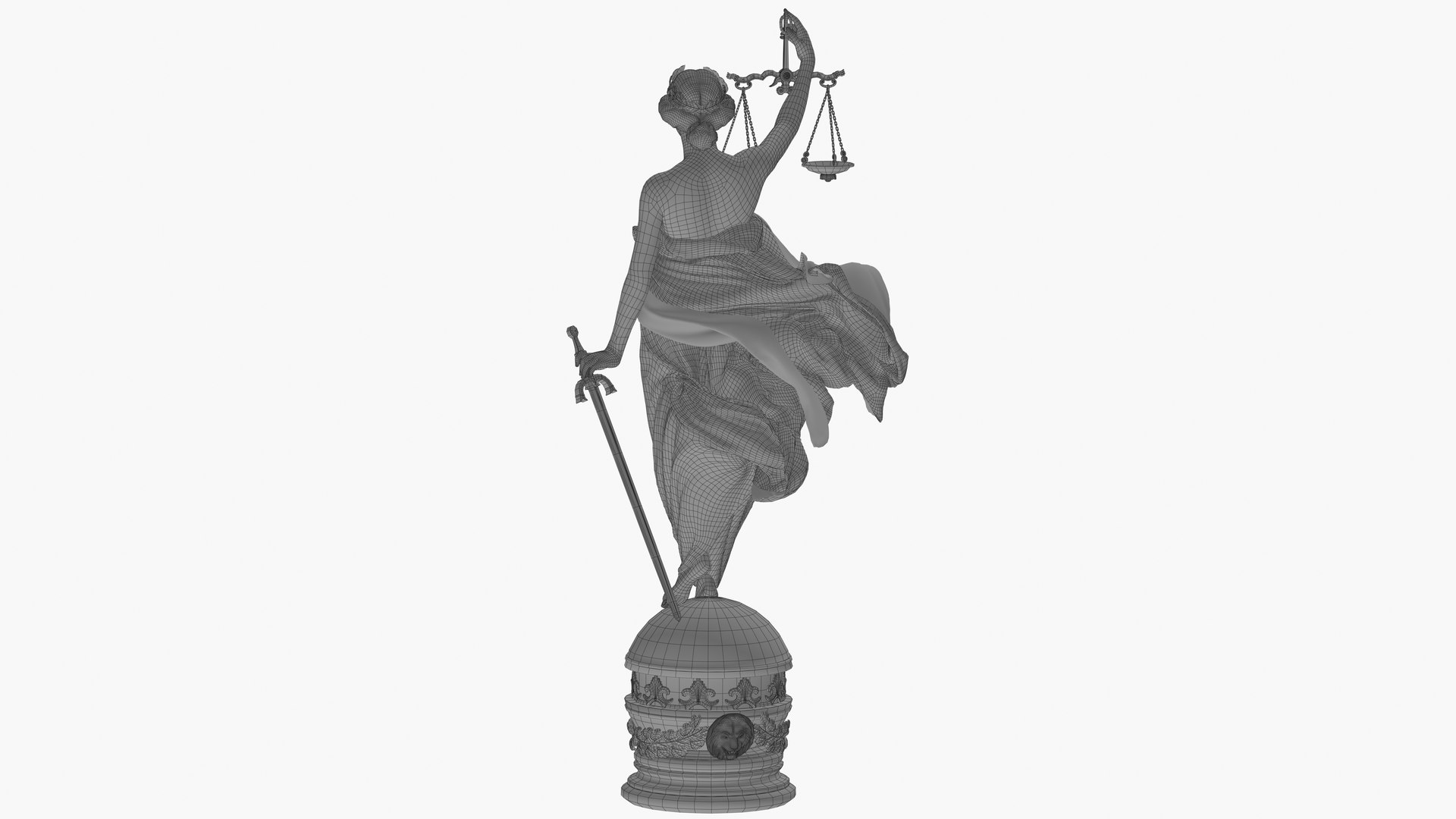 Lady Justice 3D Model - TurboSquid 1438871