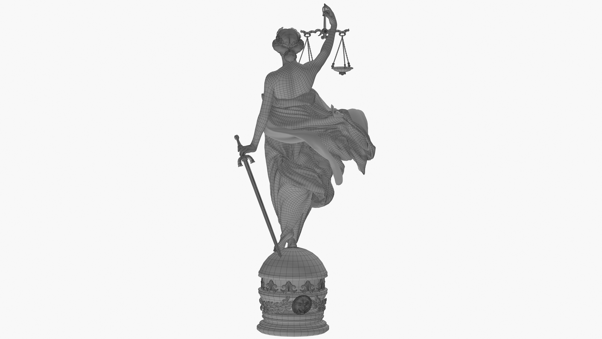 Lady justice 3D model - TurboSquid 1438871