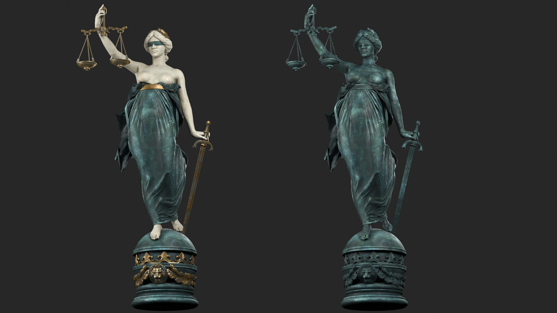 Lady justice 3D model - TurboSquid 1438871
