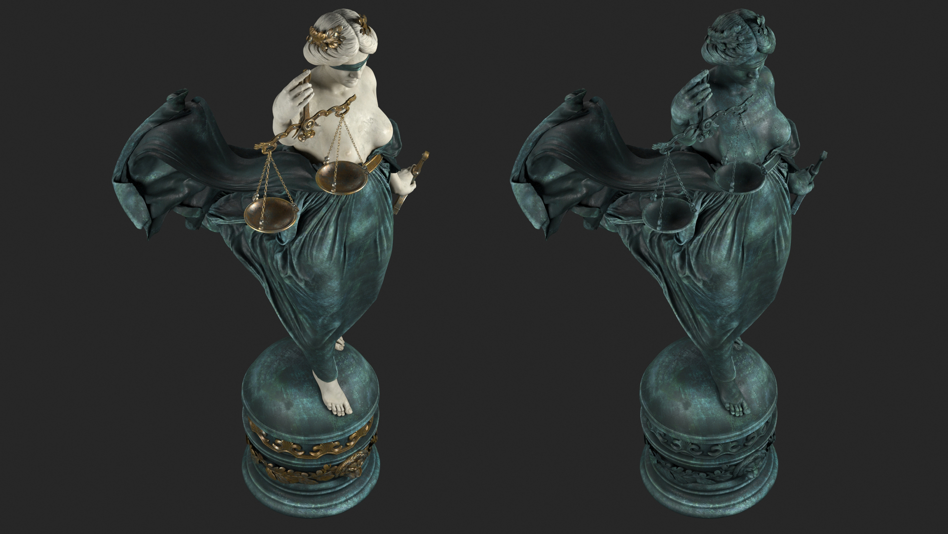 Lady justice 3D model - TurboSquid 1438871