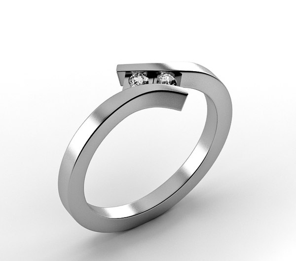 silver ring 3d model