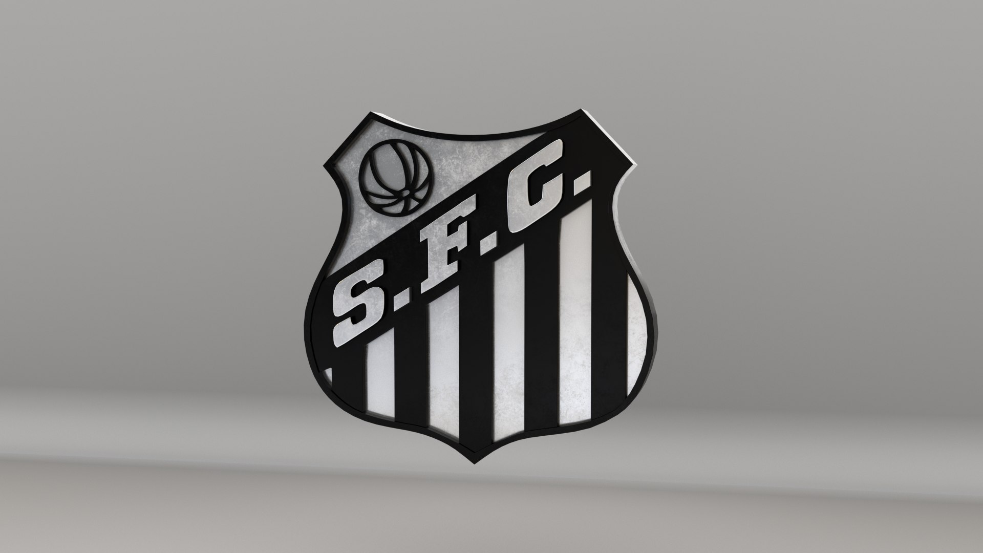 3D Model Santos Futebol Clube Brazil Logo - TurboSquid 2311118