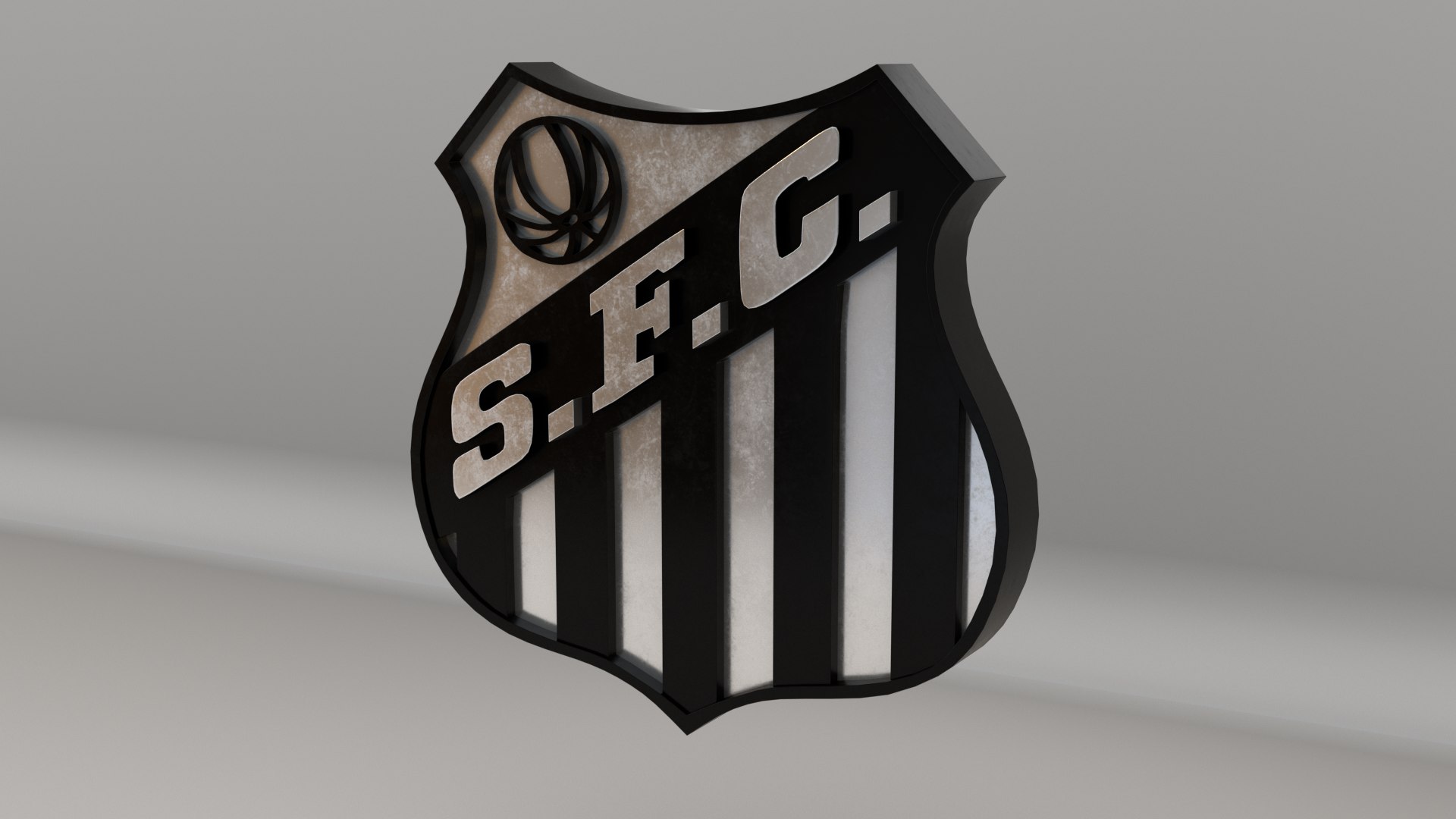 3D Model Santos Futebol Clube Brazil Logo - TurboSquid 2311118