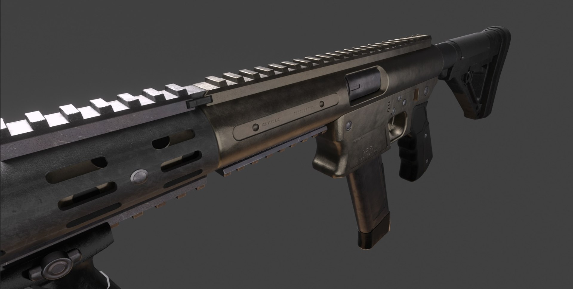 3D Survival Rifle Customization Aero Model - TurboSquid 1463648