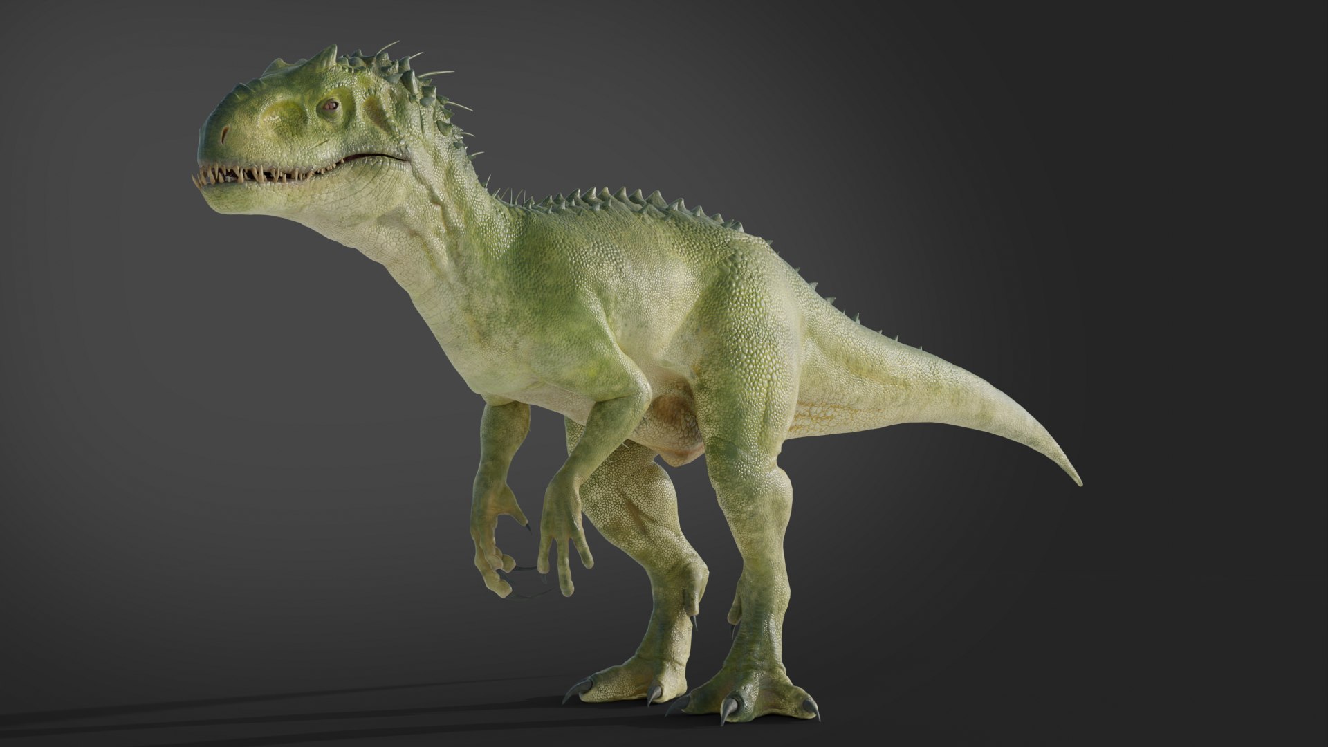 3D Jurassic World Park Indominus Rex Blender Low Poly Model ...