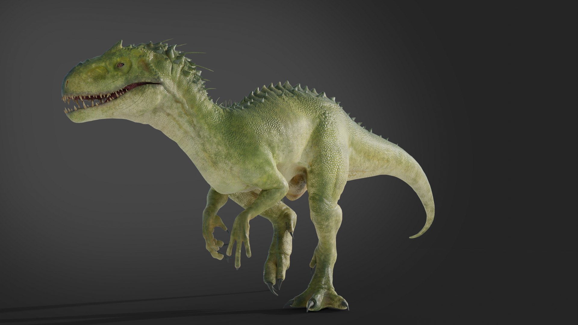 3D Jurassic World Park Indominus Rex Blender Low Poly Model ...