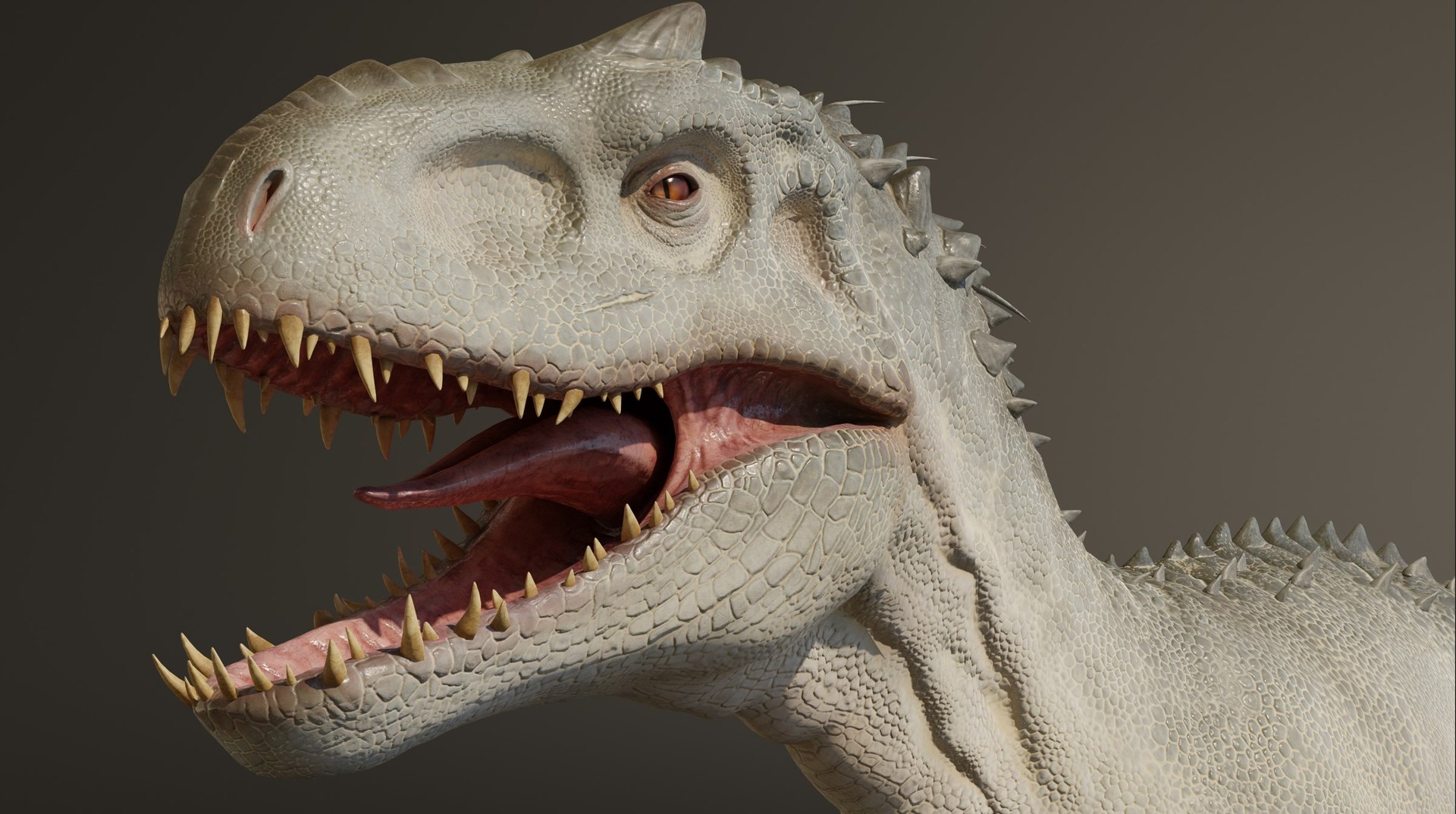 3D Jurassic World Park Indominus Rex Blender Low Poly Model ...