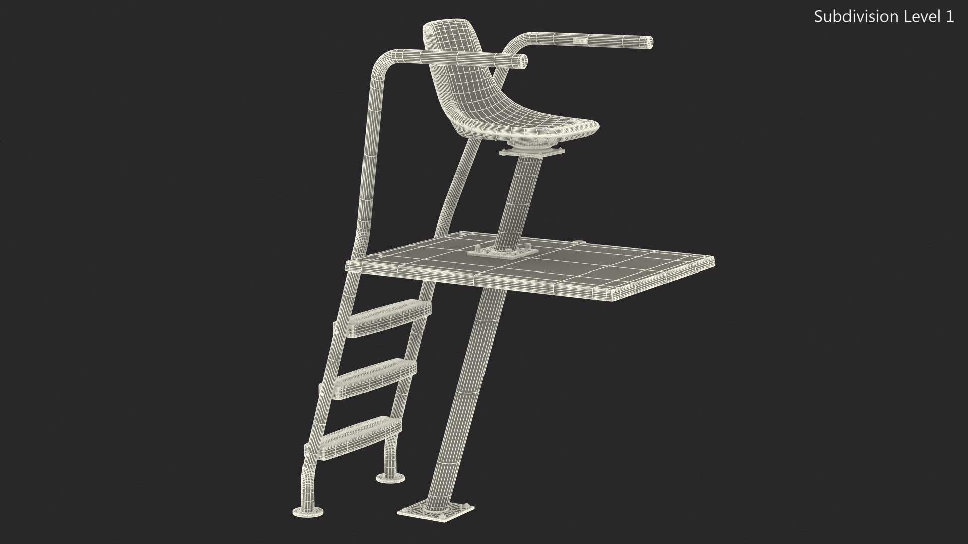 3D Swimming Pool Lifeguard Chair - TurboSquid 1926538