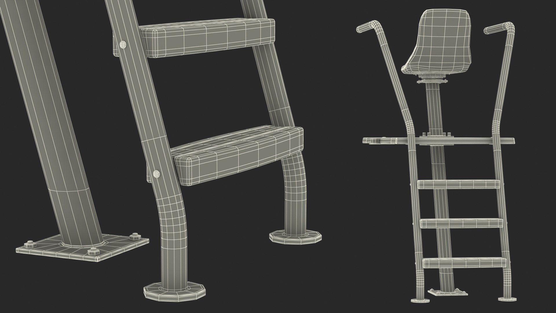 3D Swimming Pool Lifeguard Chair - TurboSquid 1926538