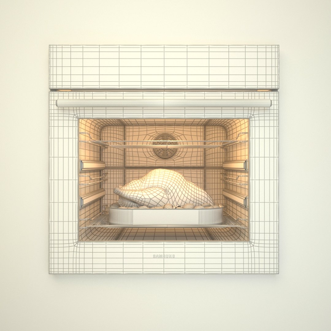 3d Model Built-in Electric Oven Samsung