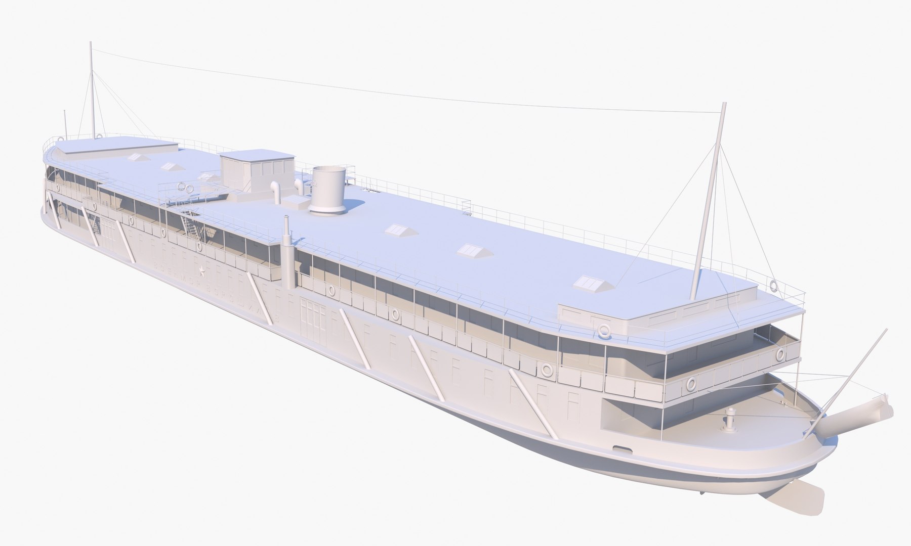 3D Old Passenger Ship - TurboSquid 2415063