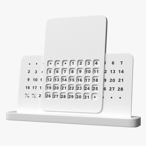 Calendar 3D Models for Download | TurboSquid