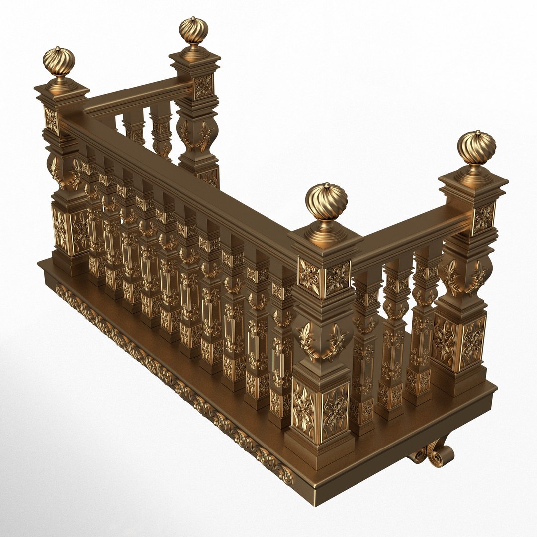 Classic Balcony 01 3D Model - TurboSquid 2324328