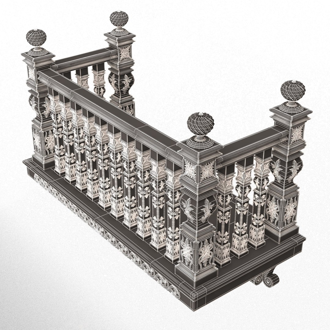 Classic Balcony 01 3D Model - TurboSquid 2324328